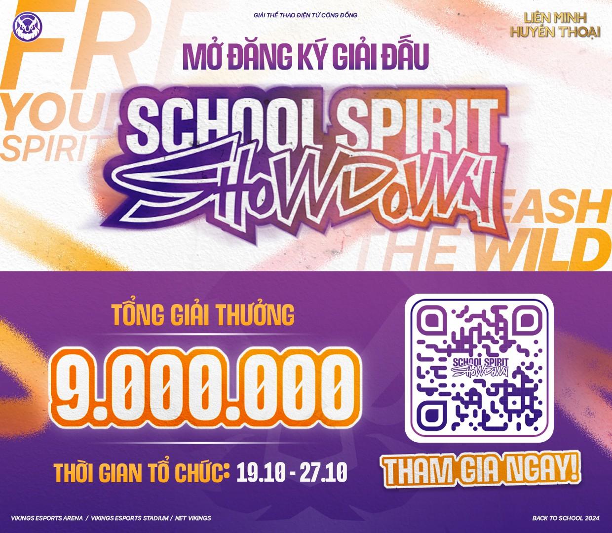 SCHOOL SPIRIT SHOWDOWN - GIẢI ĐẤU DÀNH CHO SINH VIÊN CHÍNH THỨC MỞ ĐĂNG KÝ | Vikings Cyber